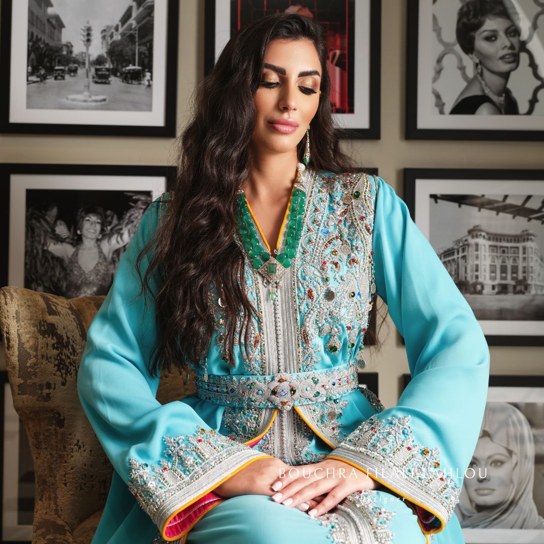 Caftan Marocain Majdouline Swarovski Berbère